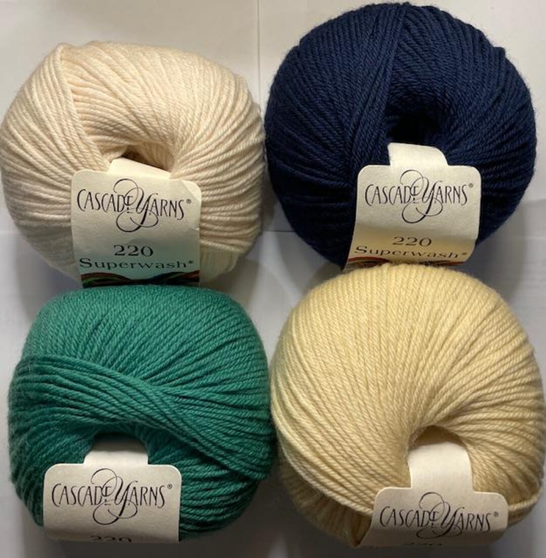 Cascade Yarns 220 Superwash - 100% Superwash Wool - 3 Light/dk - 910a ...