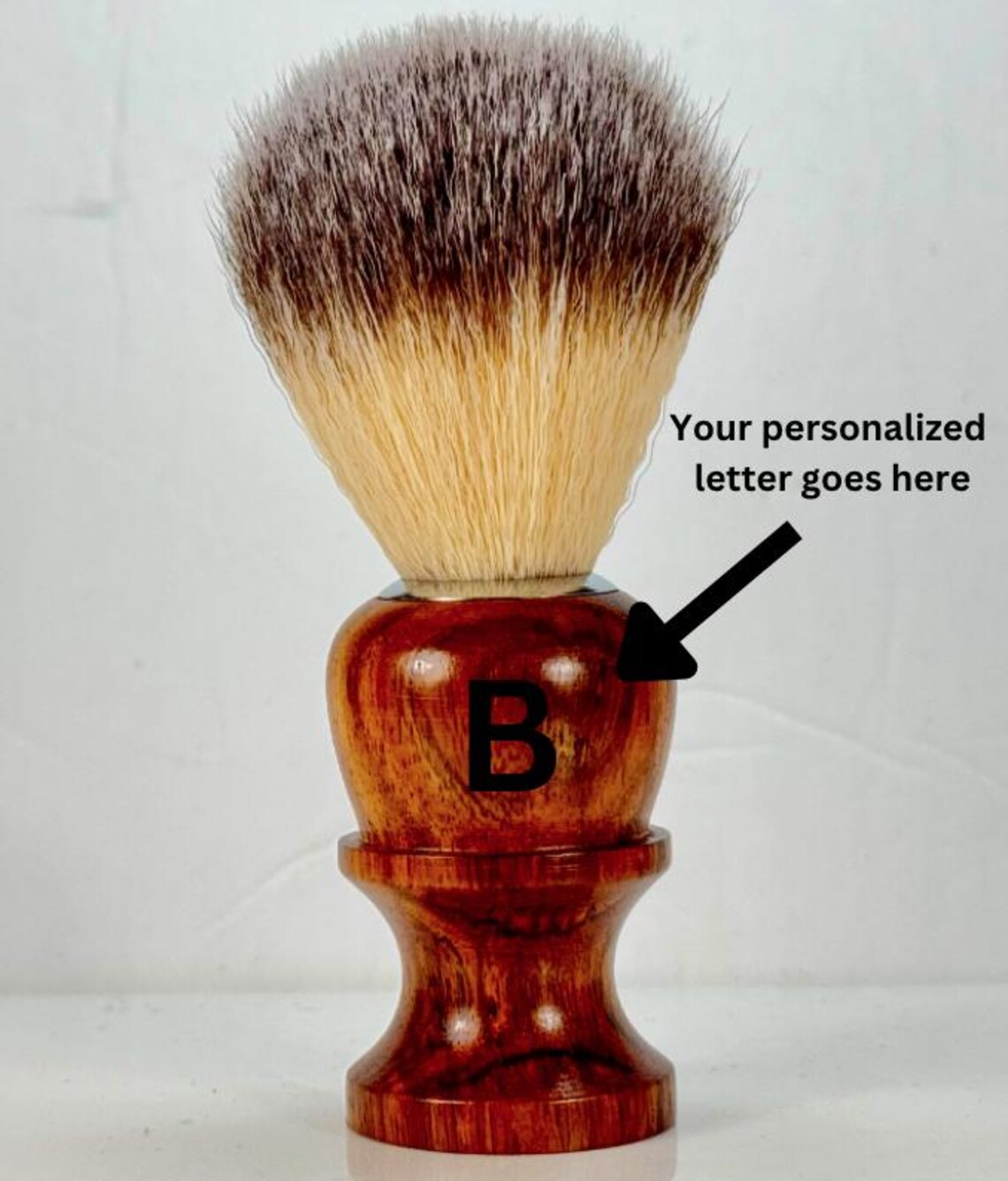 Customized Handmade Wood Shaving Kit for Men Brush and Razor Display ...