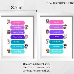 Printable Bilingual French-english Educational Posters | Homeschool ...