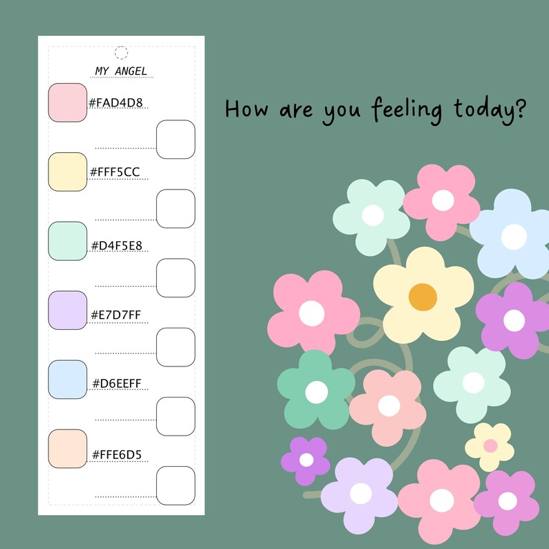 Portable Color Swatch Template Printable, 12 Color Boxes, 8 Files PDF ...