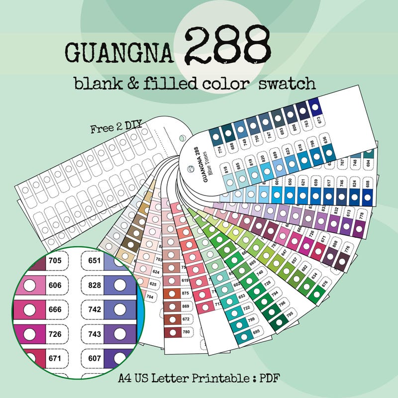 Nuancier guangna 288 vierge - Etsy France