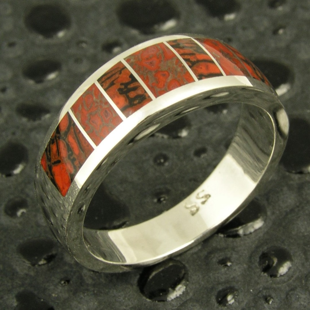 Dinosaur Bone Ring Handmade in Sterling Silver by Hileman Silver ...