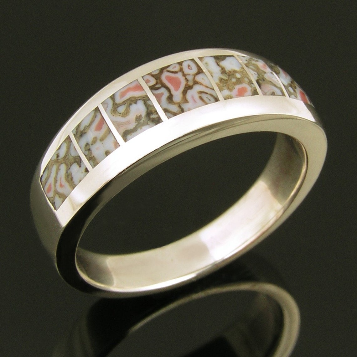 Dinosaur Bone Ring in Sterling Silver Dinosaur Bone Wedding | Etsy