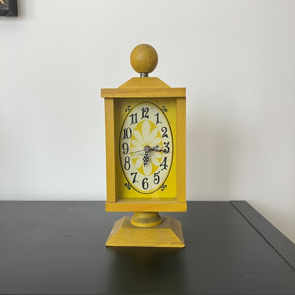 Yellow Wall Clock - Etsy