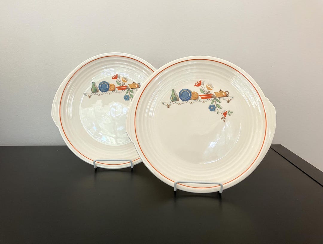 Vintage Edwin M. Knowles Yorktown Dishes on a Shelf Plate Set 10" - Etsy