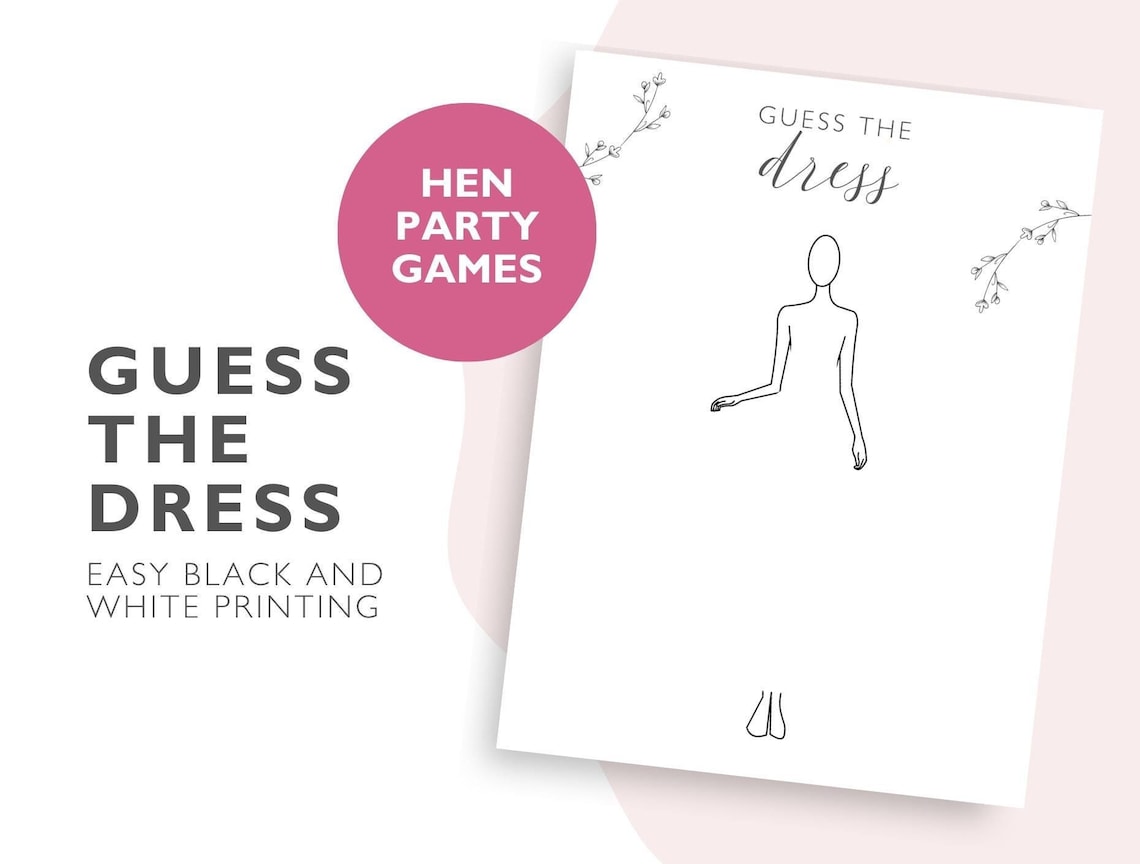 Guess the Dress – Hen Do Trivia Game, Hen Do Game, Hen Party Game ...