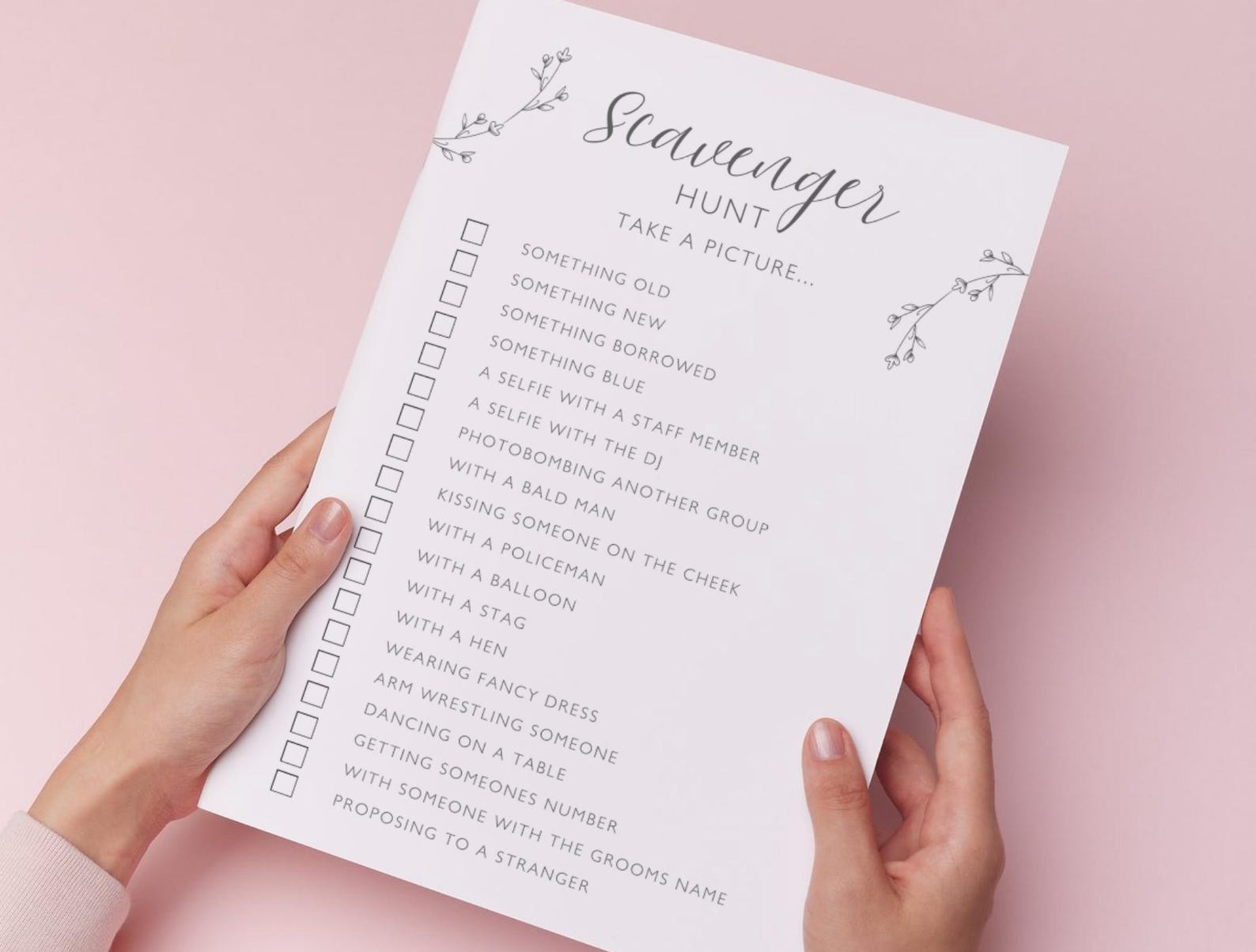 Scavenger Hunt – Hen Do Scavenger Hunt, Hen Do, Hen Party Game, Bridal ...