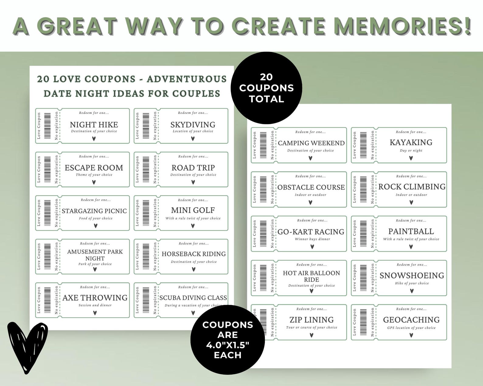 20 Printable Love Coupons for Adventurous Couples | Editable Love ...