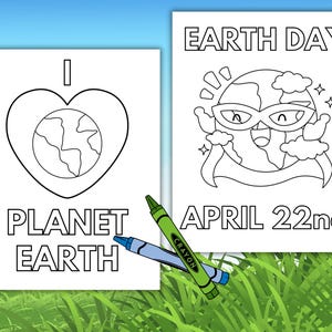 Earth Day Coloring Pages for Kids, Printable Earth Day Coloring Sheets ...