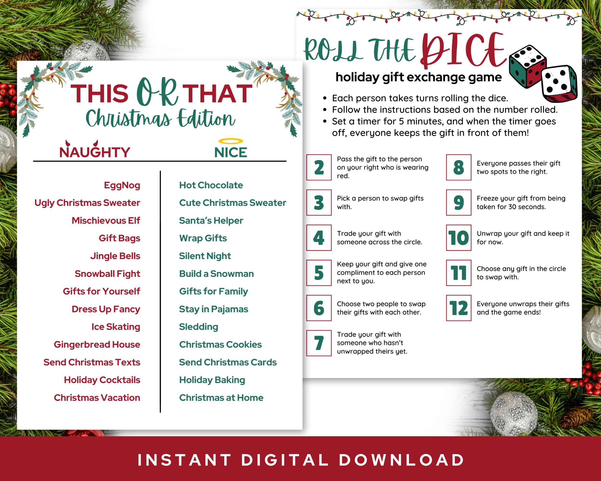 Printable Office Christmas Game Bundle | Christmas Employee Games ...