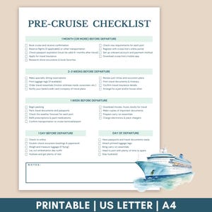 Pre-cruise Checklist, Cruise Essentials, Cruise Packing Checklist ...