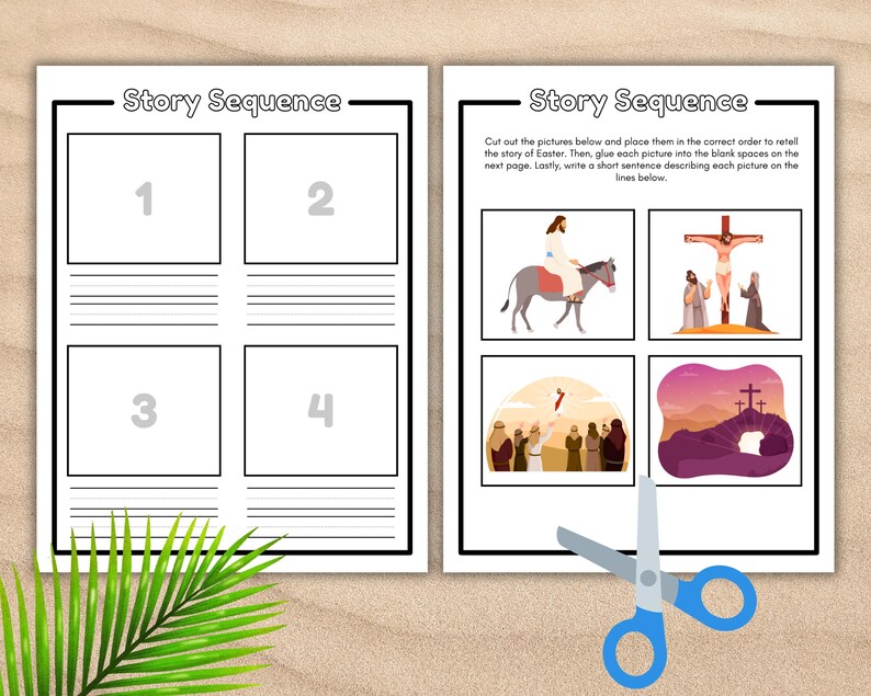 Holy Week Activities for Kids, Printable Holy Week Activities, Sunday ...