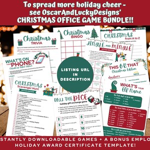 Printable Christmas Bingo | Christmas Bingo and Markers | Office ...