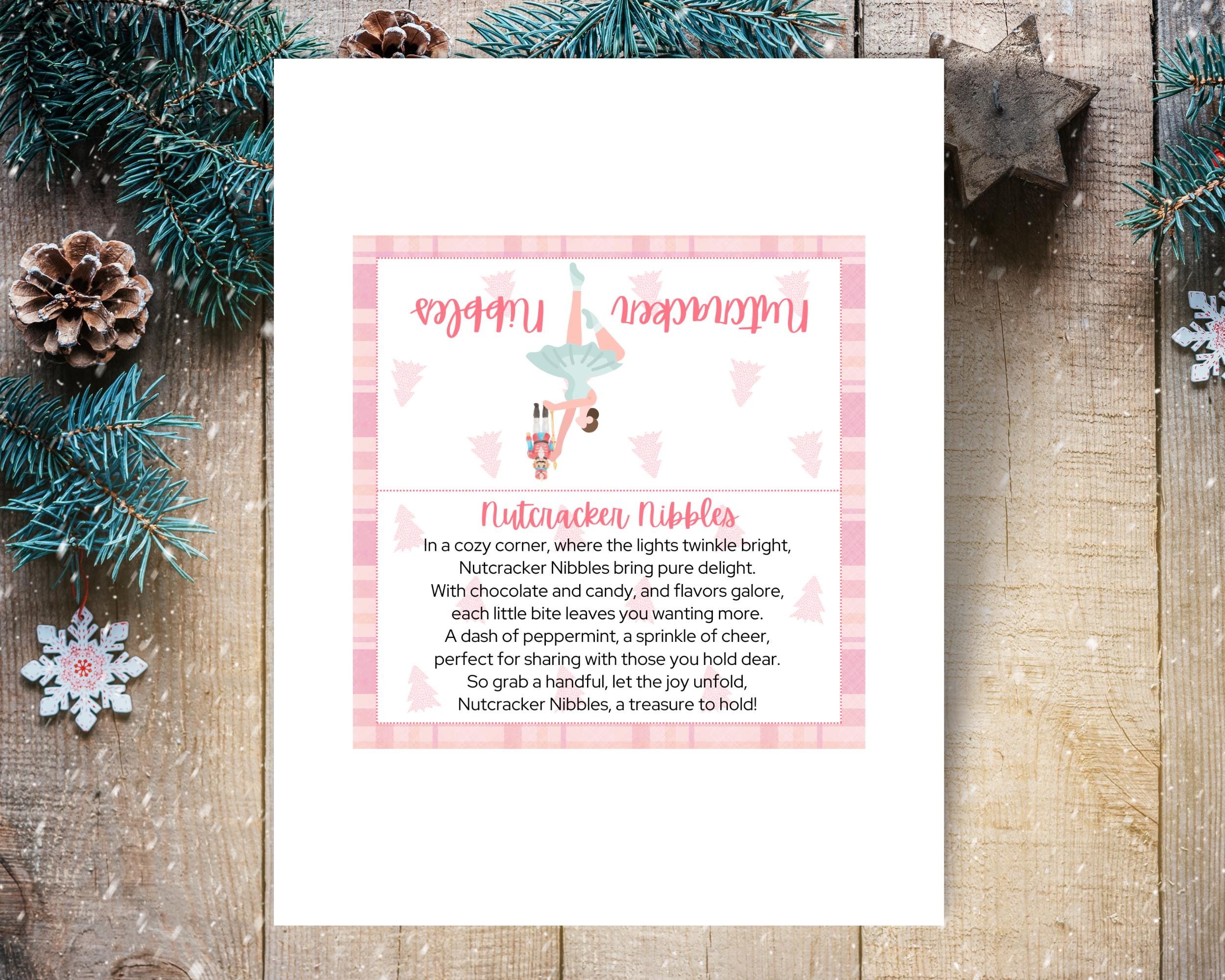 Nutcracker Nibbles Printable Treat Bag Topper | Holiday Treat Bag ...