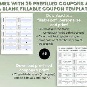 20 Printable Love Coupons for Adventurous Couples | Editable Love ...