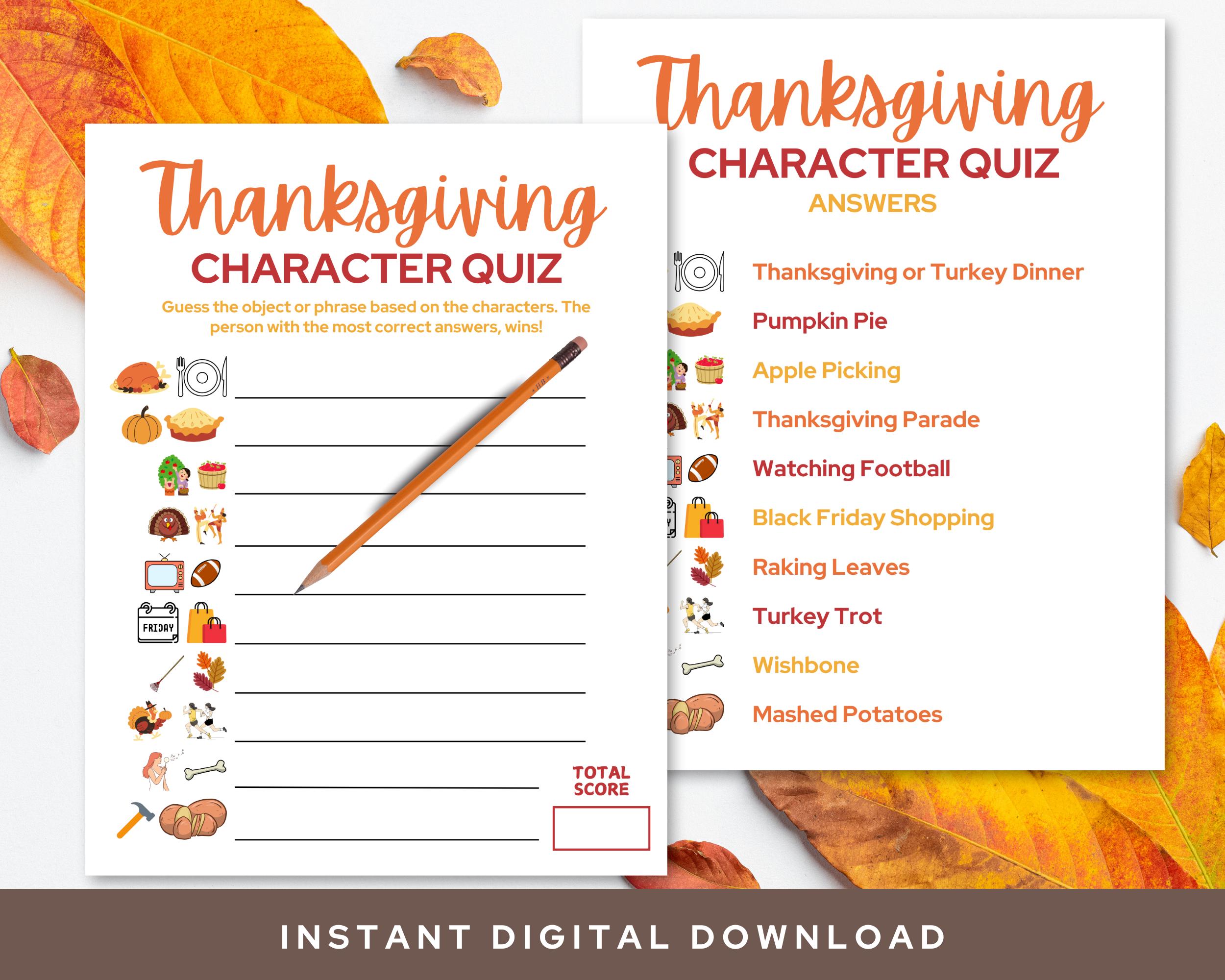 Thanksgiving Printable Game Bundle | Thanksgiving Game Night for Family ...