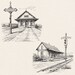 Set of 2 Vintage Train Station SVG & PNG, Old Train Station Clipart ...
