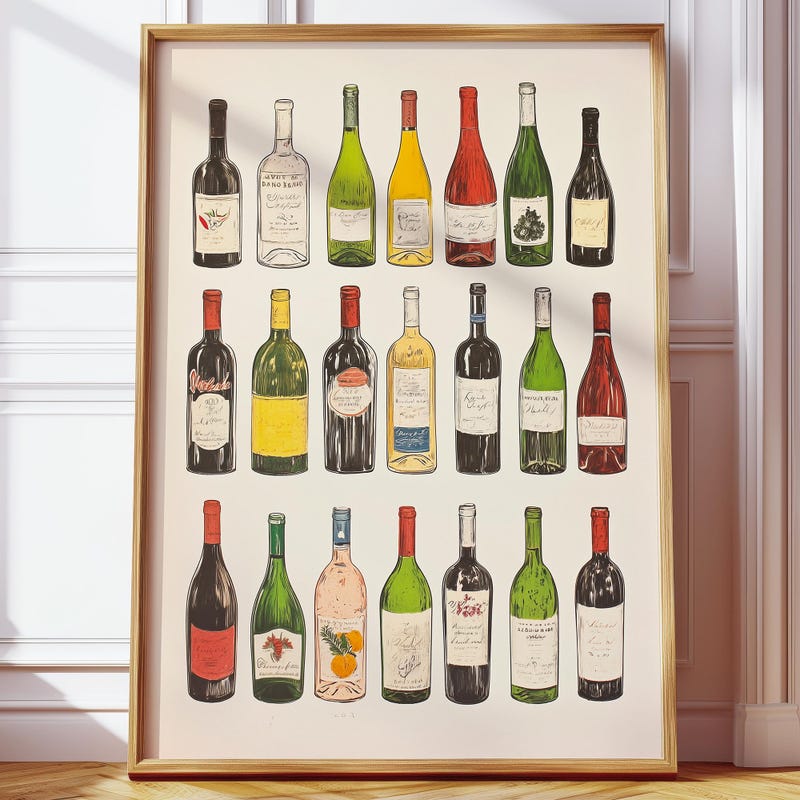 Wine Art - Etsy