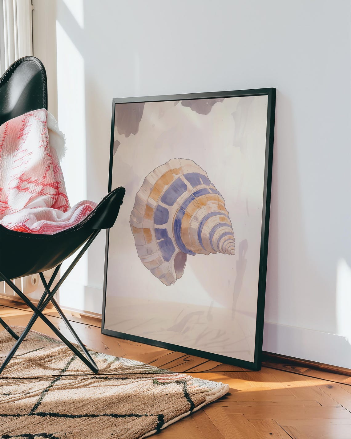 Boho Seashell Digital Printable | Vintage Coastal Wall Art | Aesthetic ...