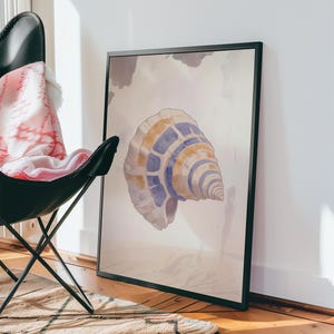 Boho Seashell Digital Printable | Vintage Coastal Wall Art | Aesthetic ...