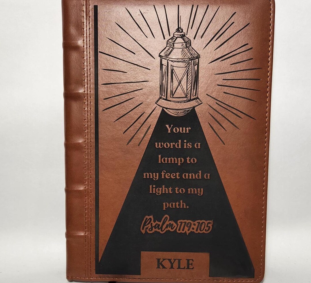 Personalized Engraved Prayer Journal | Leather Bible Verse Notebook ...