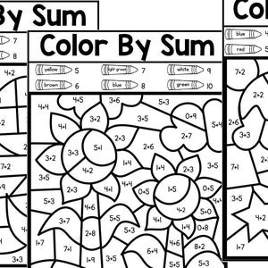 50 Pages-math Coloring Worksheets | Fun Educational Printables for Kids ...