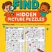 70 Pages-look & Find Hidden Picture Puzzle: Printable Activity (instant ...