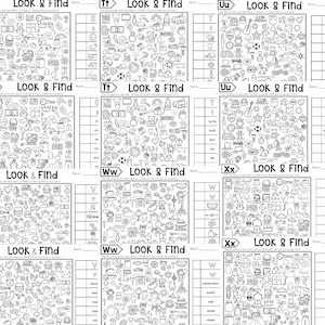 70 Pages-look & Find Hidden Picture Puzzle: Printable Activity (instant ...