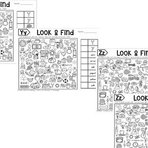 70 Pages-look & Find Hidden Picture Puzzle: Printable Activity (instant ...