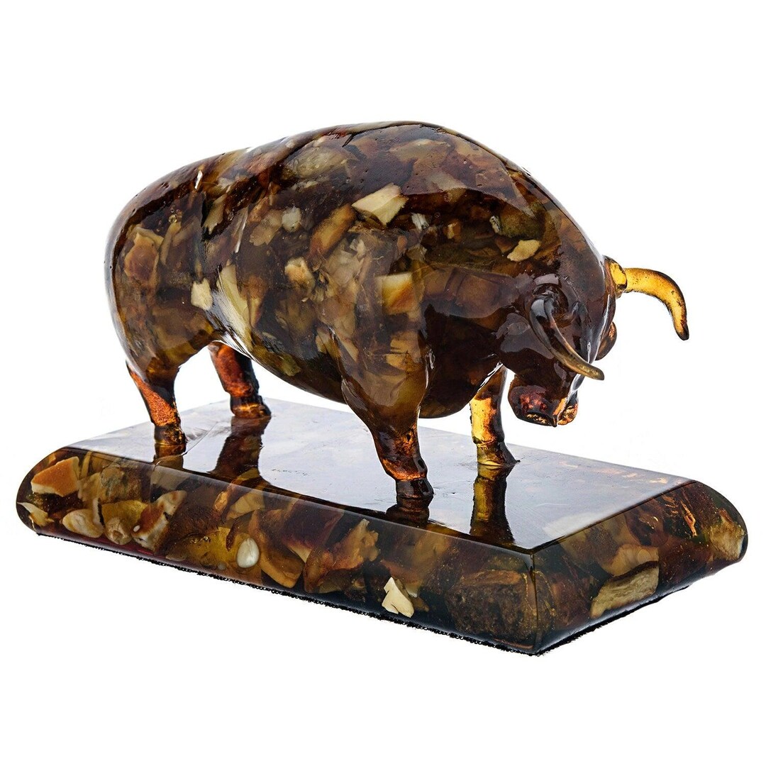 Handmade Amber Sculpture Figurine Bull Orion|amber Souvenir Gift |amber ...