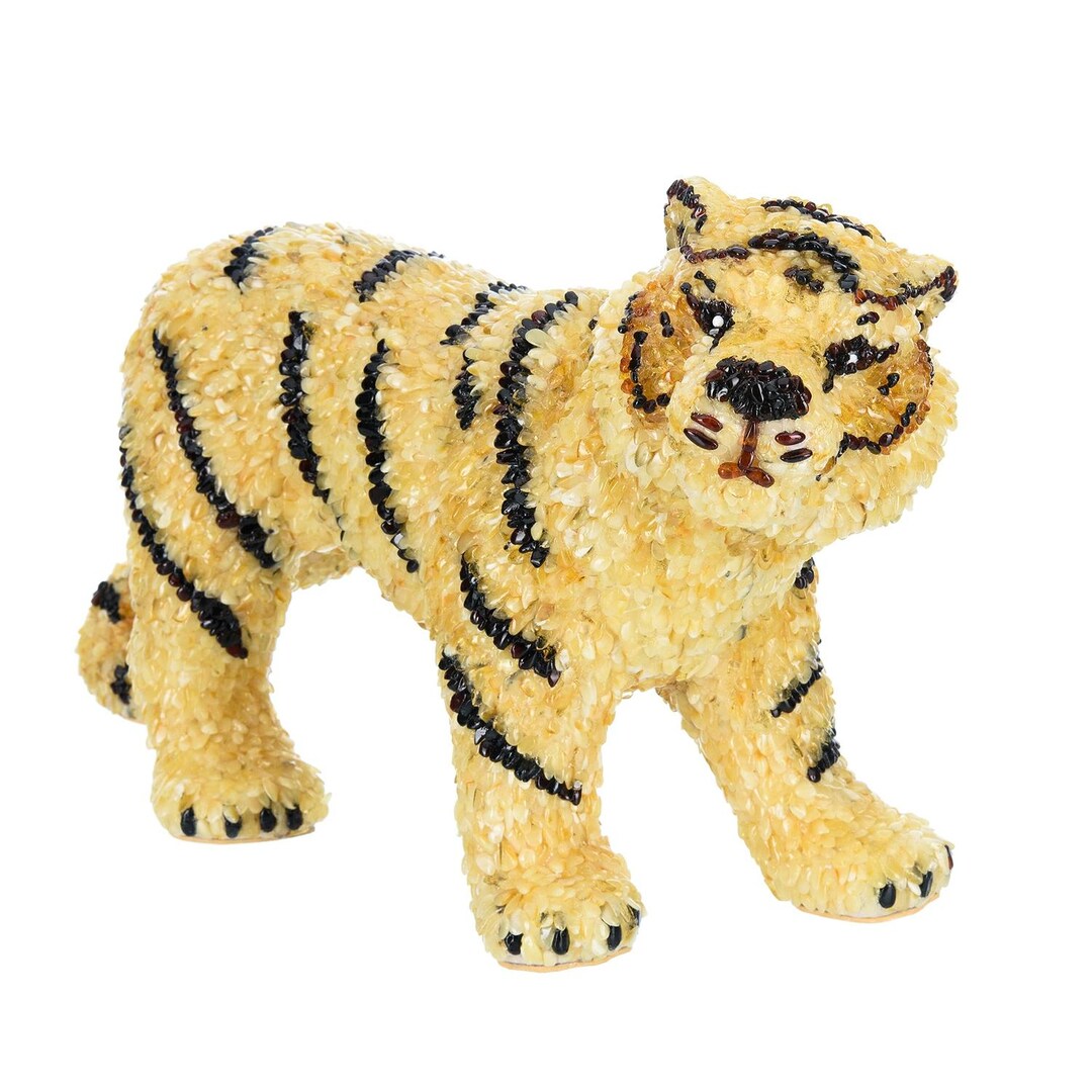 Carved Figurine Made of Natural Lemon Amber Tiger,tiger Art,home Deco ...