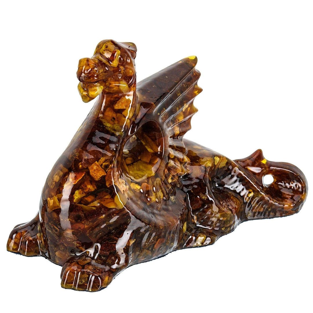 Amber Carving Dragon Figurine|amber Souvenir Gift|amber Dragon Statue ...