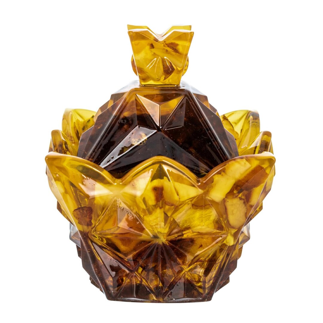 Amber Jewelry Box Crystal ,unick Amber Box,crown Amber Boxgift for ...