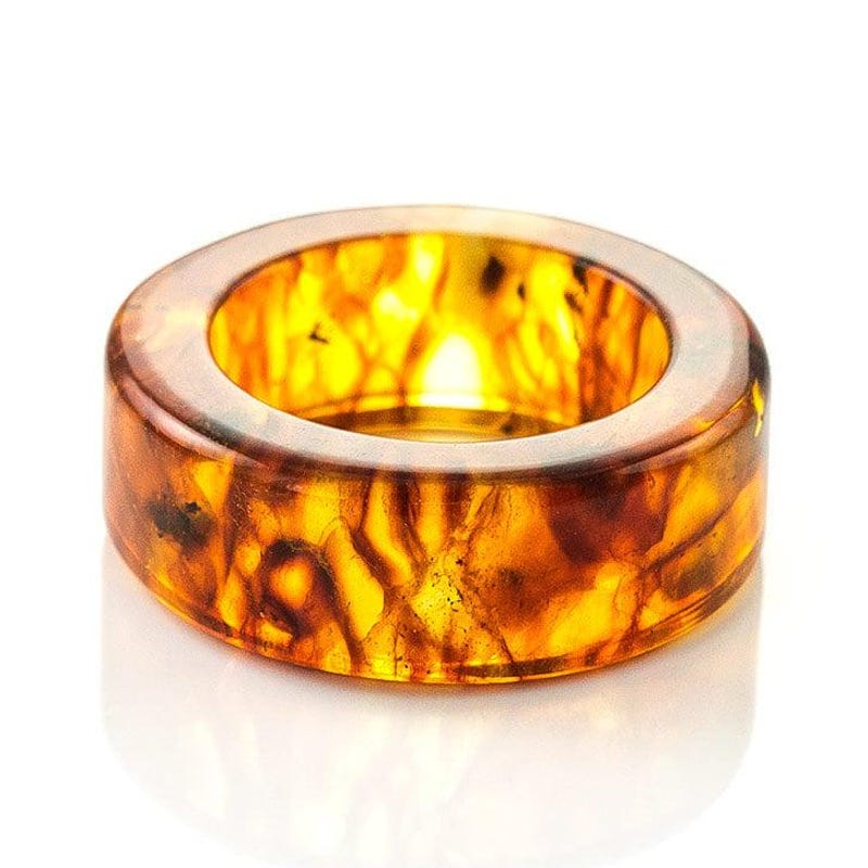 Amber Engagement Ring - Etsy