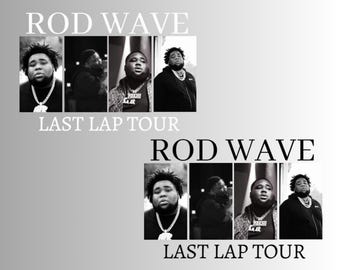 Rod Wave PNG, Red Rod Wave, Last Lap Tour, Rod Wave Shirt Design, Last ...
