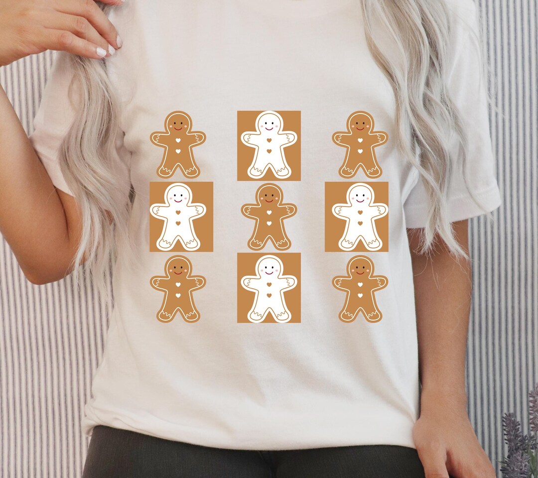 Retro Checkered Gingerbread Man PNG, Trendy Distressed Christmas PNG ...