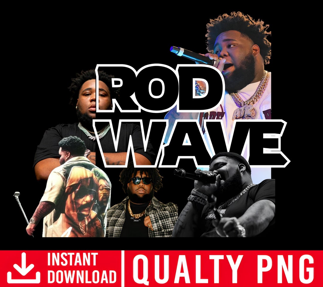 Rod Wave PNG Bundle High-quality Digital Download Instant Download Rod ...