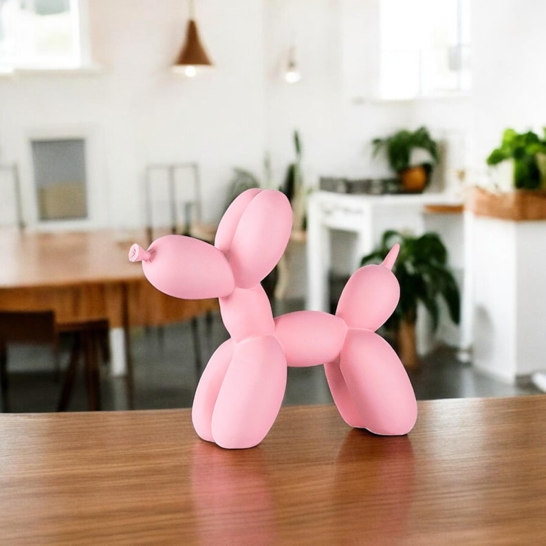 Balloon Dog Figurine Animal Sculpture Home Decoration Accessories for ...