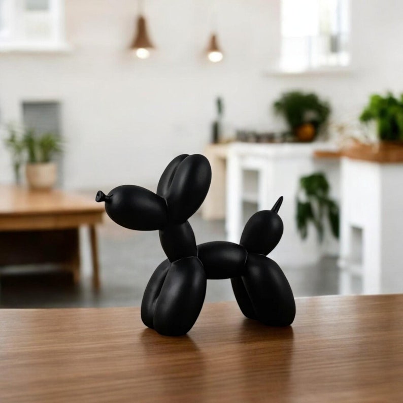 Balloon Dog Figurine Animal Sculpture Home Decoration Accessories for ...