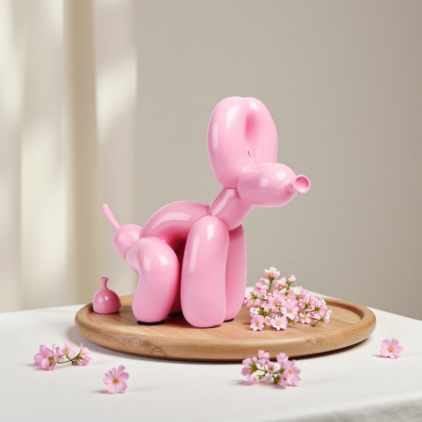 Balloon Dog Statue Pooping Dog Poop Sculpture Animal Figurines Home ...