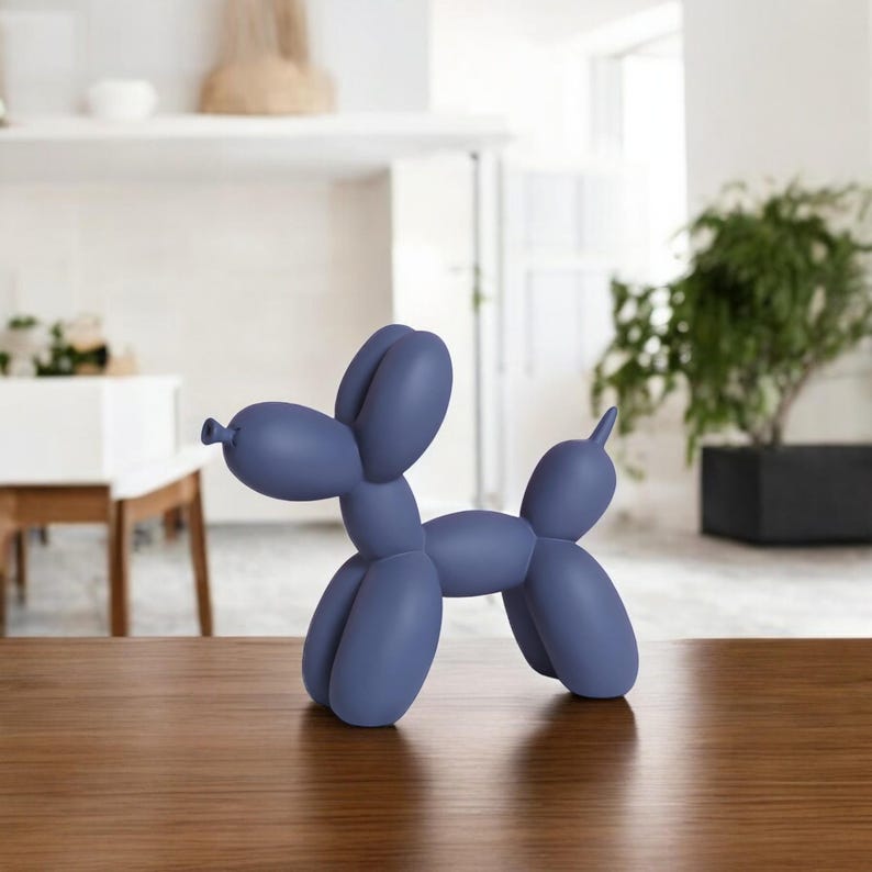 Balloon Dog Figurine Animal Sculpture Home Decoration Accessories for ...
