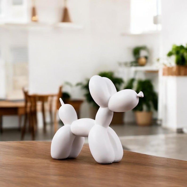 Balloon Dog Figurine Animal Sculpture Home Decoration Accessories for ...