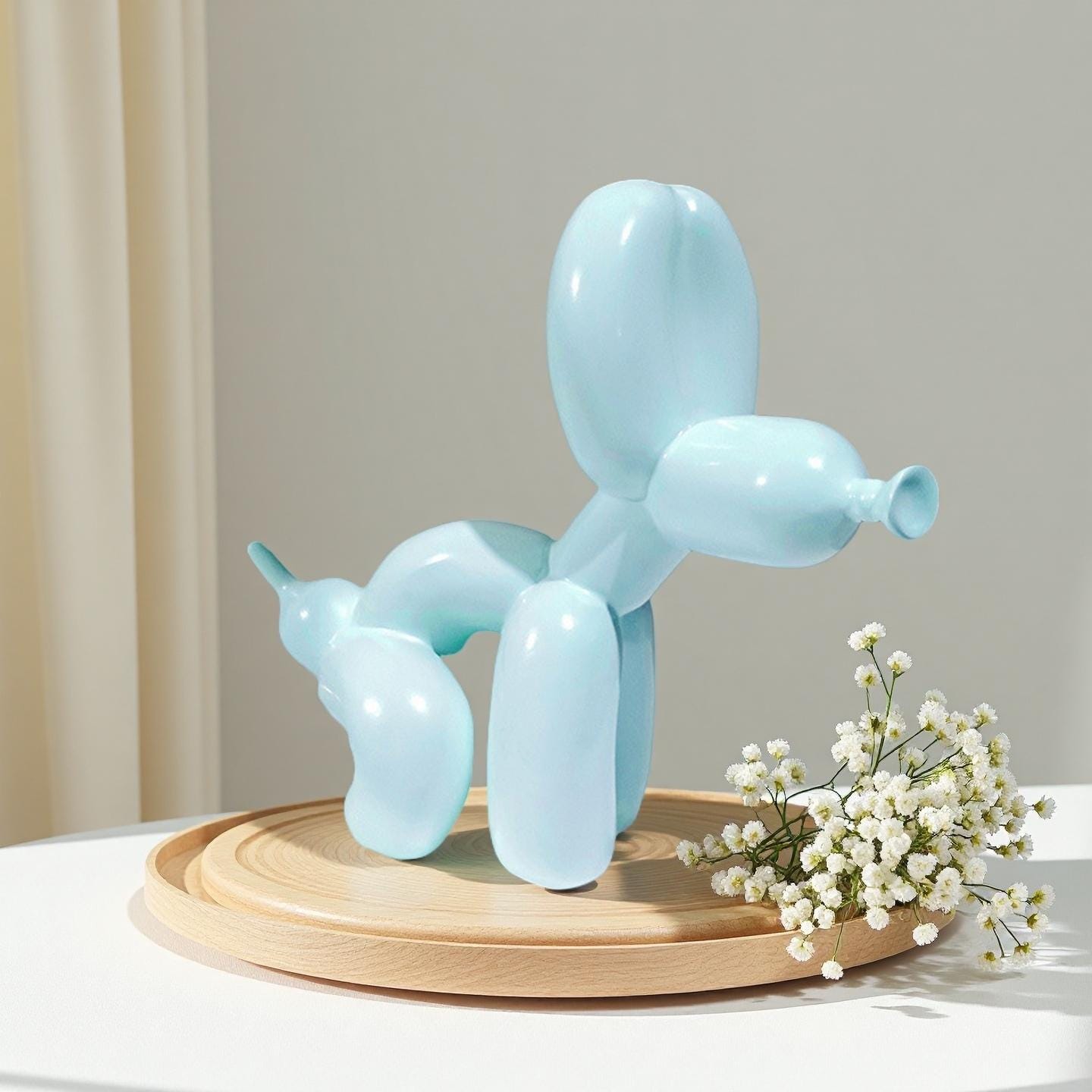 Balloon Dog Statue Pooping Dog Poop Sculpture Animal Figurines Home ...