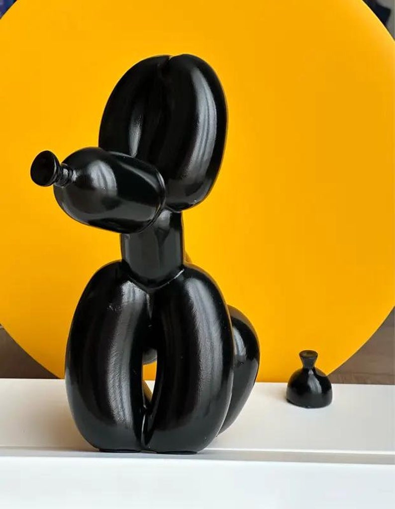 Balloon Dog Statue Pooping Dog Poop Sculpture Animal Figurines Home ...