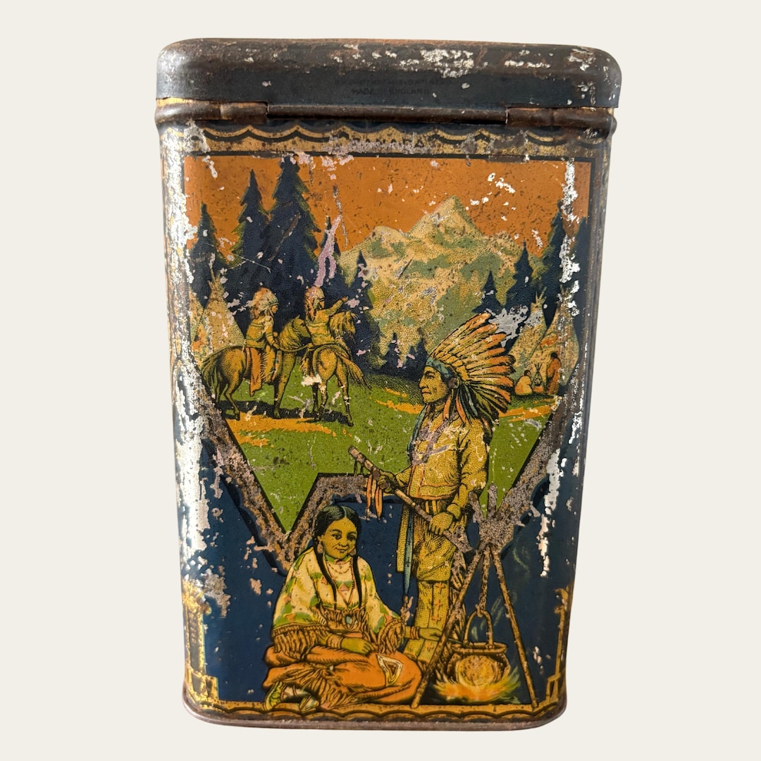 Antique East India Company Tea Tin - Etsy