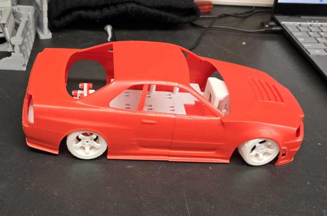 Nissan Skyline R34 RC Model Car Kit - Etsy