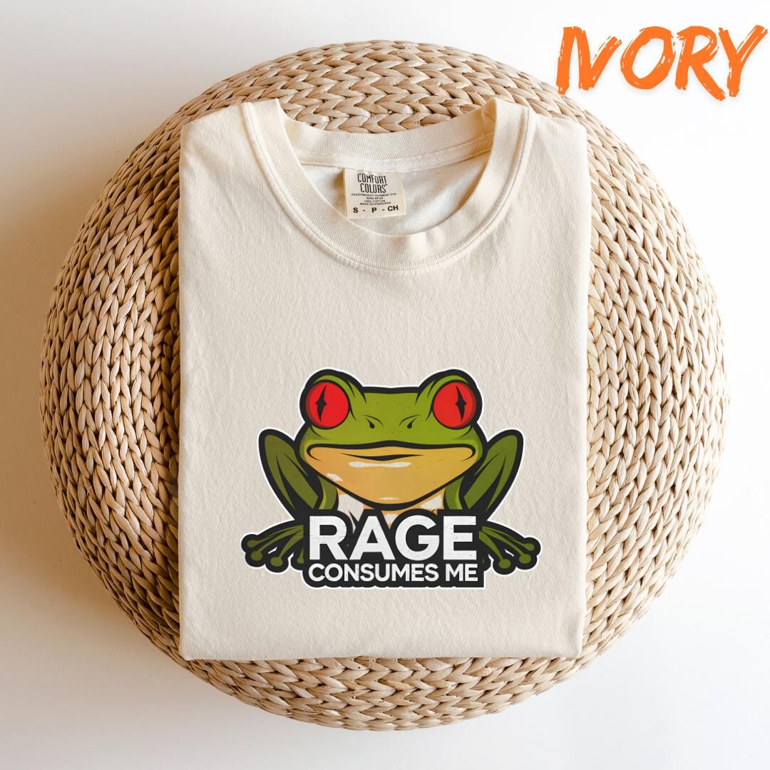 Rage Consumes Me Comfort Shirt, Frog Pond Tshirt, Meme Frog Shirt ...
