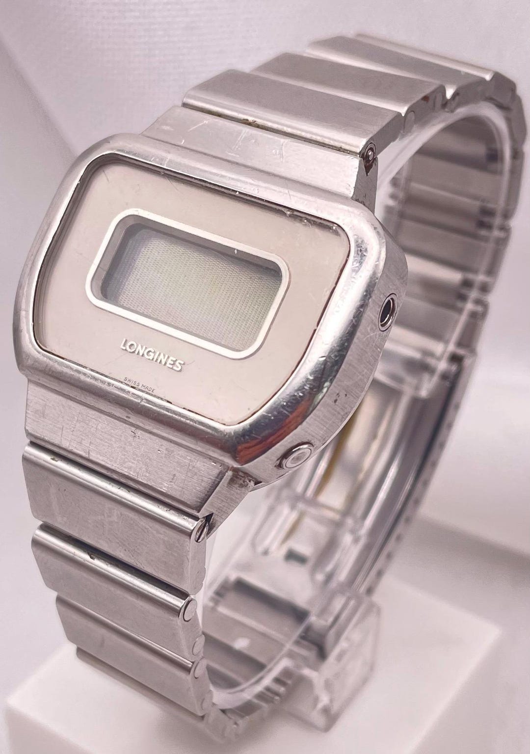 Vintage 1970s Longines LCD Watch: L778.1, Stainless Steel (parts/repair ...