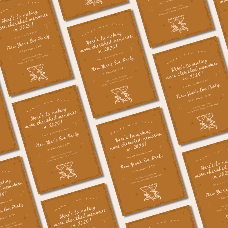 NYE Party Invite | New Years Png | Let's Party Invite, to Celebrate NYE ...