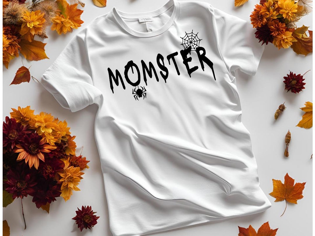 Momster SVG | PNG | Fun Momster SVG Design With Spider Detailing for ...